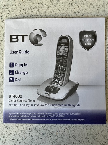 BT 4000 Big Button Advanced Nuisance Call Blocker. Brand New. Damage To ...