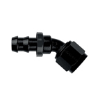 Goodridge 536-4506BK -6AN 45 Deg Push Fit /Push Loc Swivel Hose End 6AN ...