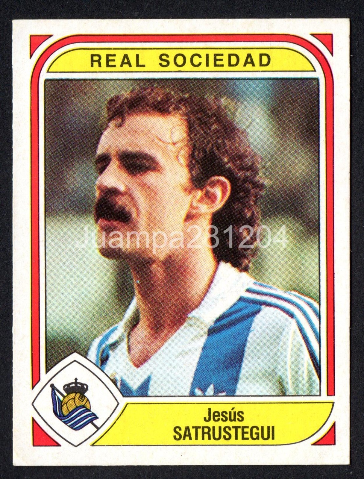 SATRUSTEGUI #232 REAL SOCIEDAD 1983-84 CROMO FUTBOL 84 PANINI 83/84 ...