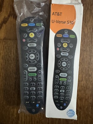 AT&T U-Verse Remote Control S30-S1B Black Programming TV Multiview ...