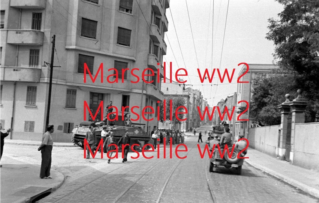 US ww2 Photo Marseille 1e DB Provence 3e DIA RTA RTT Goumiers Toulon ...