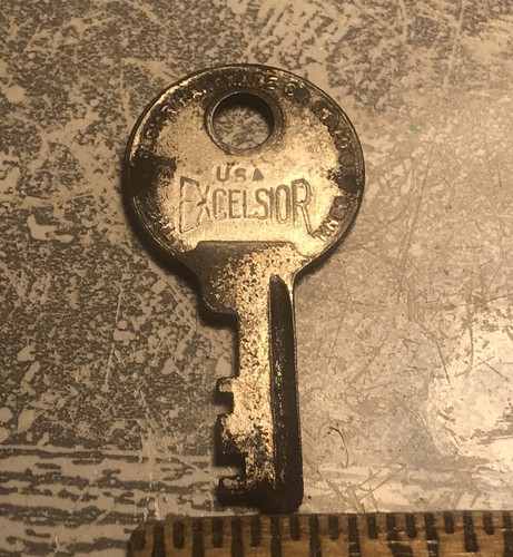 Excelsior Key Padlock Cabinet Trunk Key Metal Lock | eBay