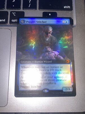 Poppet Stitcher Foil Extended Art X1 Mtg Innistrad Midnight Hunt Nm | eBay