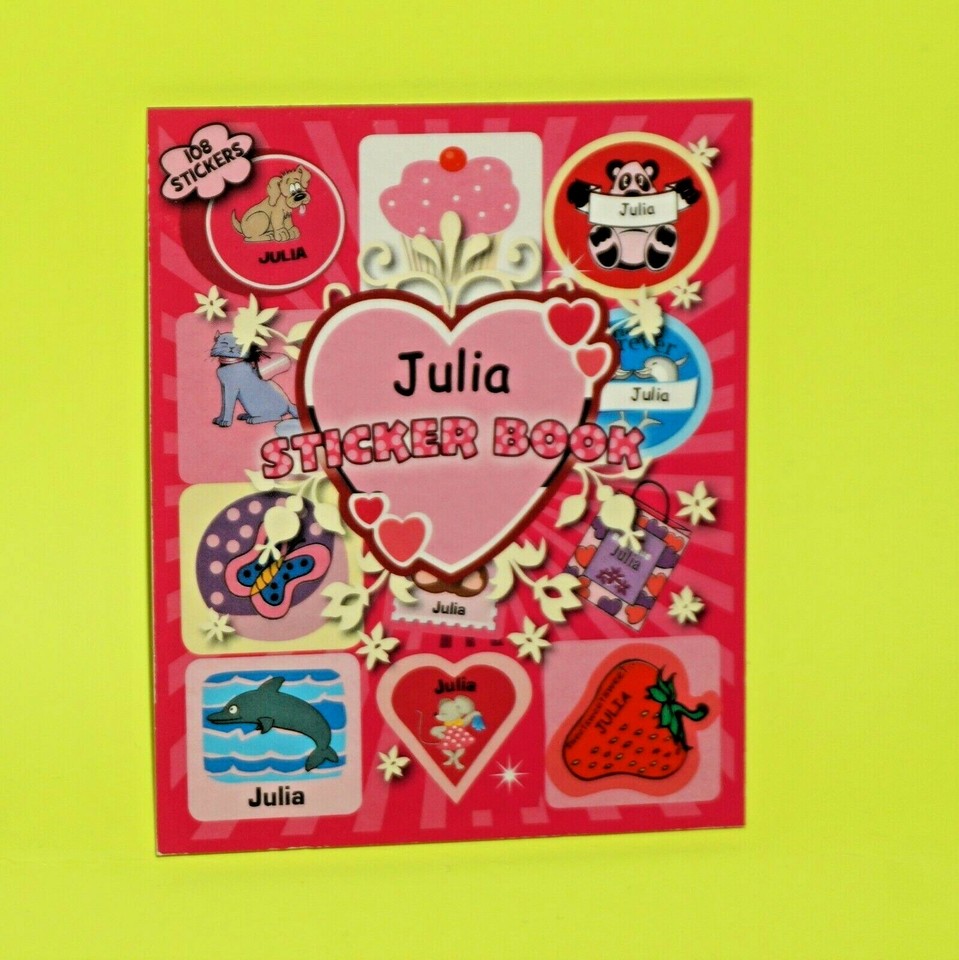 Stick N Mix Sticker Book Personalized Choose Name Boy Girls Fun & Funky ...