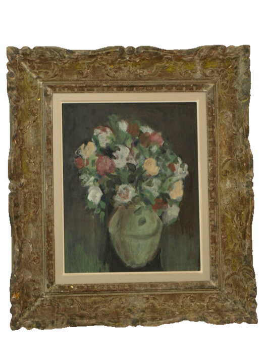 Turan Selim Beautiful Painting Modern Bouquet Flowers Vase Turkish ...