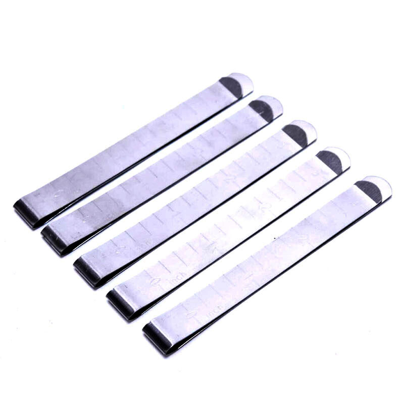 5Pcs/Pack Metal Sewing Crimping Clip Stainless Steel Ruler Measurement ...