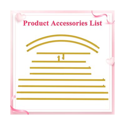 Party Backdrop Stand Metal Wokceer 7.2 FT Gold Metal Wedding Arch ...