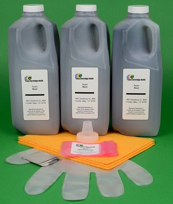 Lexmark T654 T654dn T654dtn T654n T656dne 3-Toner Refill Kit w/Chips ...