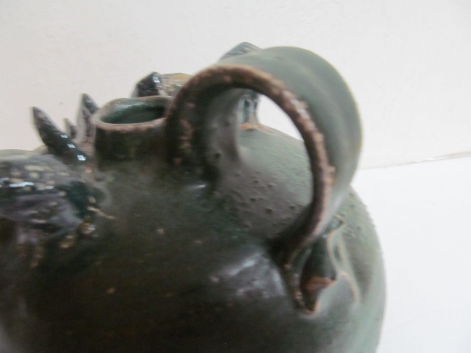 Josh Copus pottery at Tom Phelps Dragon face Serpent jug 1993 Early ...