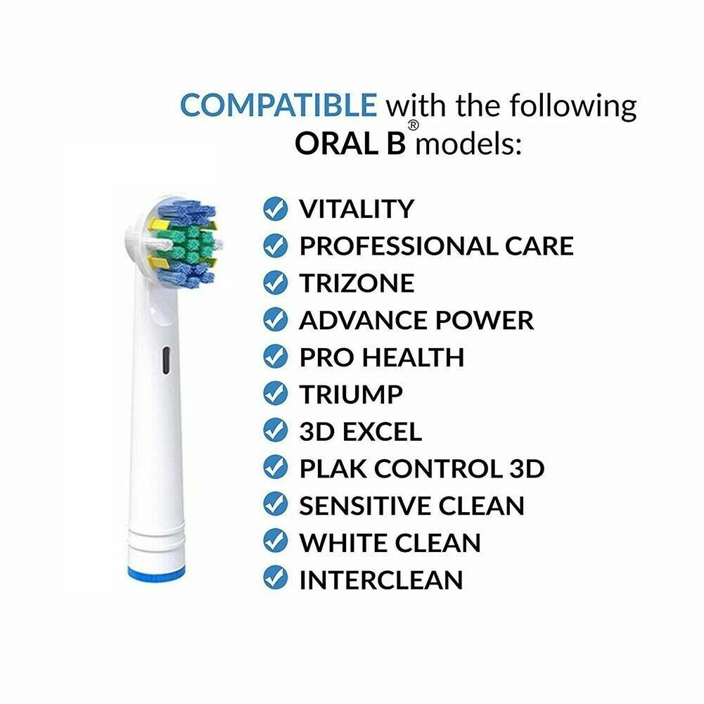 Electric Toothbrush Heads Compatible With Oral B Braun Toothbrush Head ...