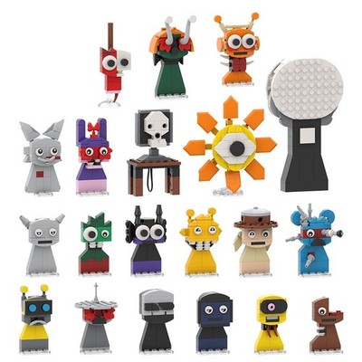 20 PCS MOC Sprunki Simon Oren Winda Sprunki Character Building Toy Set ...