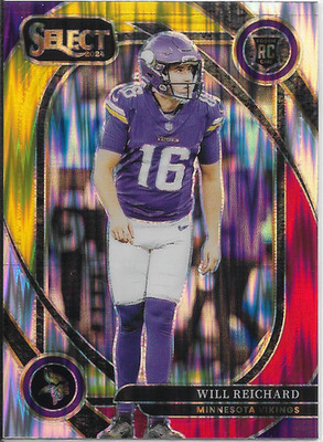 Will Reichard 2024 Panini Select Football - Club Level Shock Prizm #300 ...