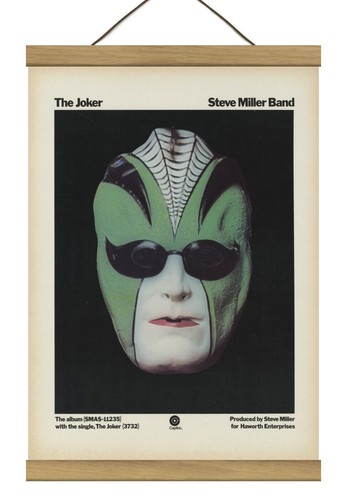 Steve Miller "The Joker" Promo / ORIGINAL ad, Mounted w/Magnetic Frame ...