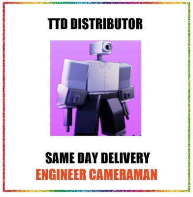 Toilet Tower Defense - Engineer Cameraman - Check Photo - Roblox ...