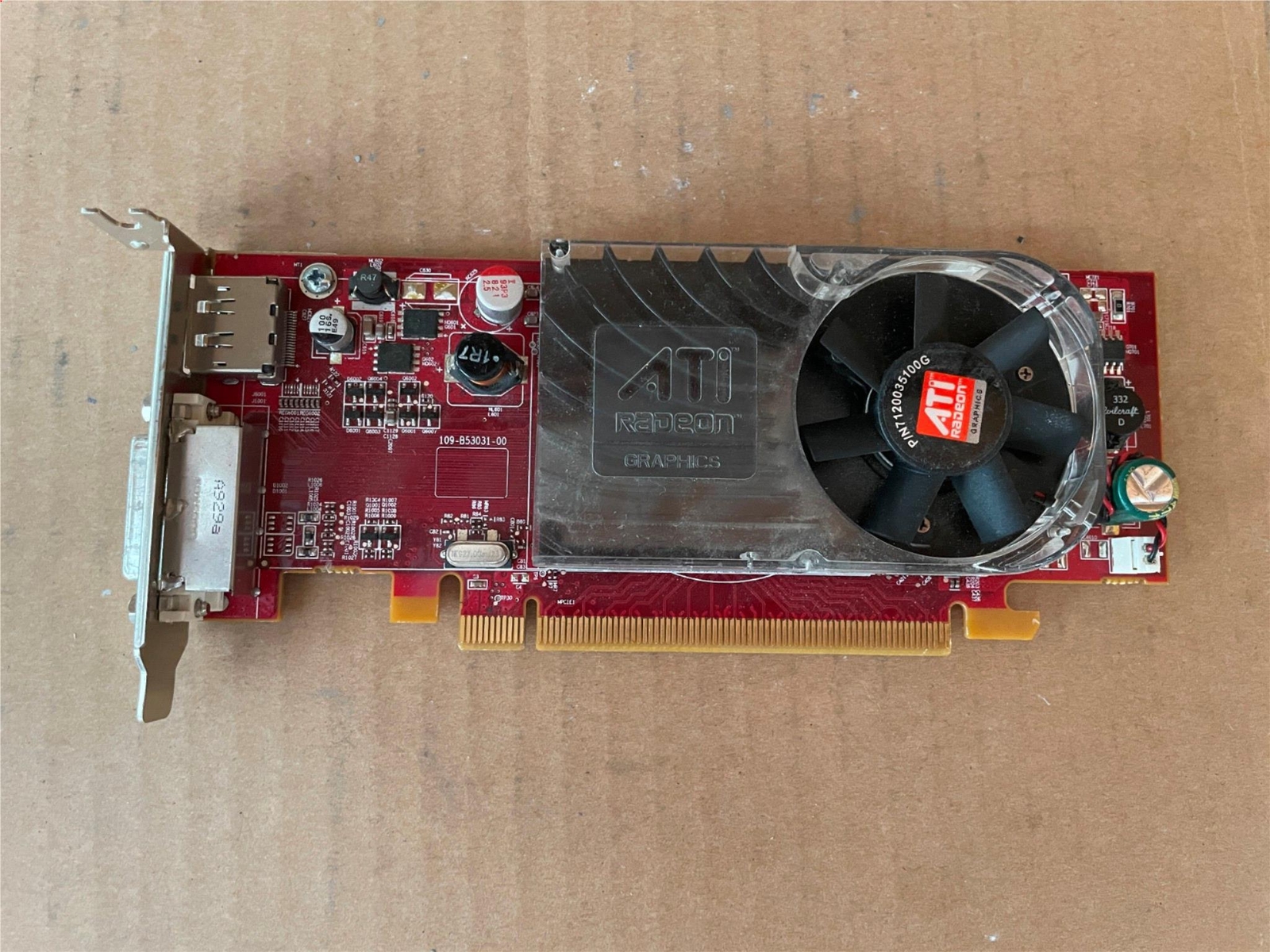 DUAL MONITOR ATI RADEON 3470 ATI-102-B53002 DISPLAY PORT DVI 256MB ...