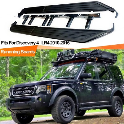 Side Steps Fit For Discovery 4 LR4 2010-2016 Nerf Bars Running Boards ...