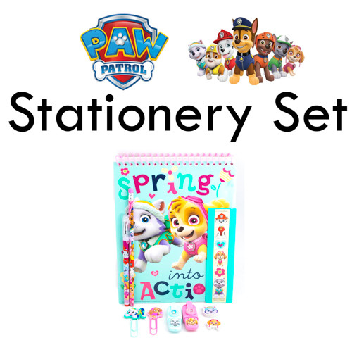 Nickelodeon Paw Patrol Rescue Pups Stationery Set Notebook Pen Pencil ...