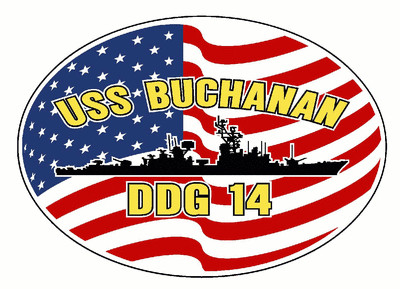 USS BUCHANAN DDG 14 Oval Decal / Sticker Military USN U S Navy S07 | eBay