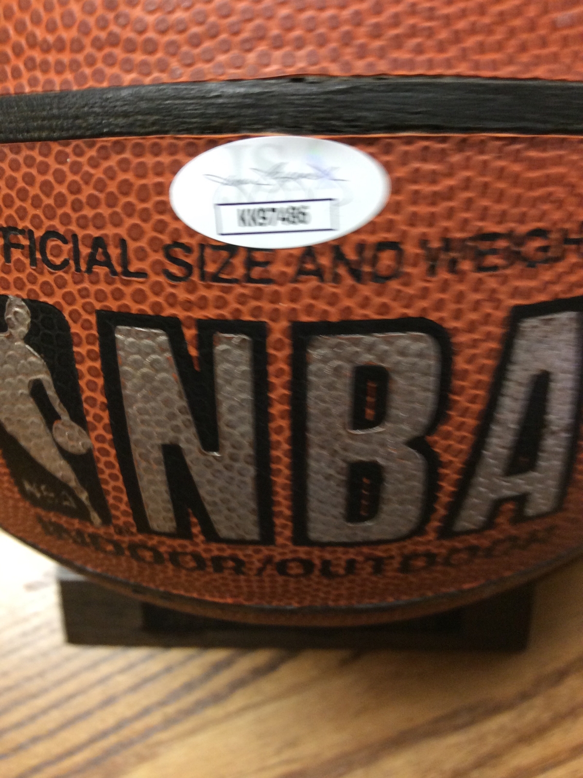 AUTOGRAPHED BASKETBALL SHAQUILLE O NEAL ALONZO MOURNING SHAQ SPALDING ...