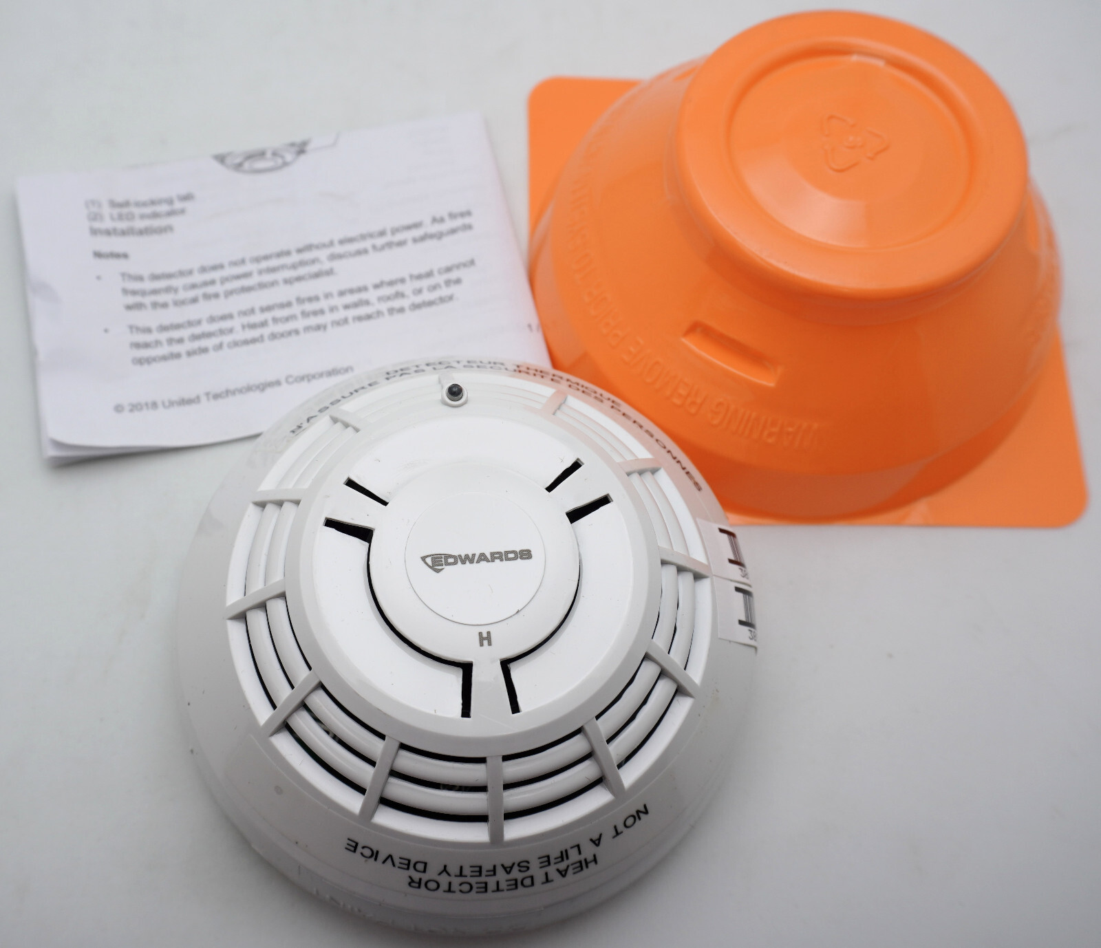 Edwards EST SIGA-HRD Intelligent Fixed Temp Heat Detector New | eBay