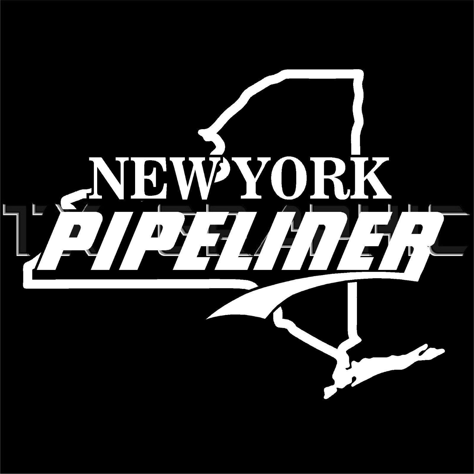 NEW YORK PIPELINER PIPE LINER DECAL VINYL STICKER OIL RIG DRILL STATE ...