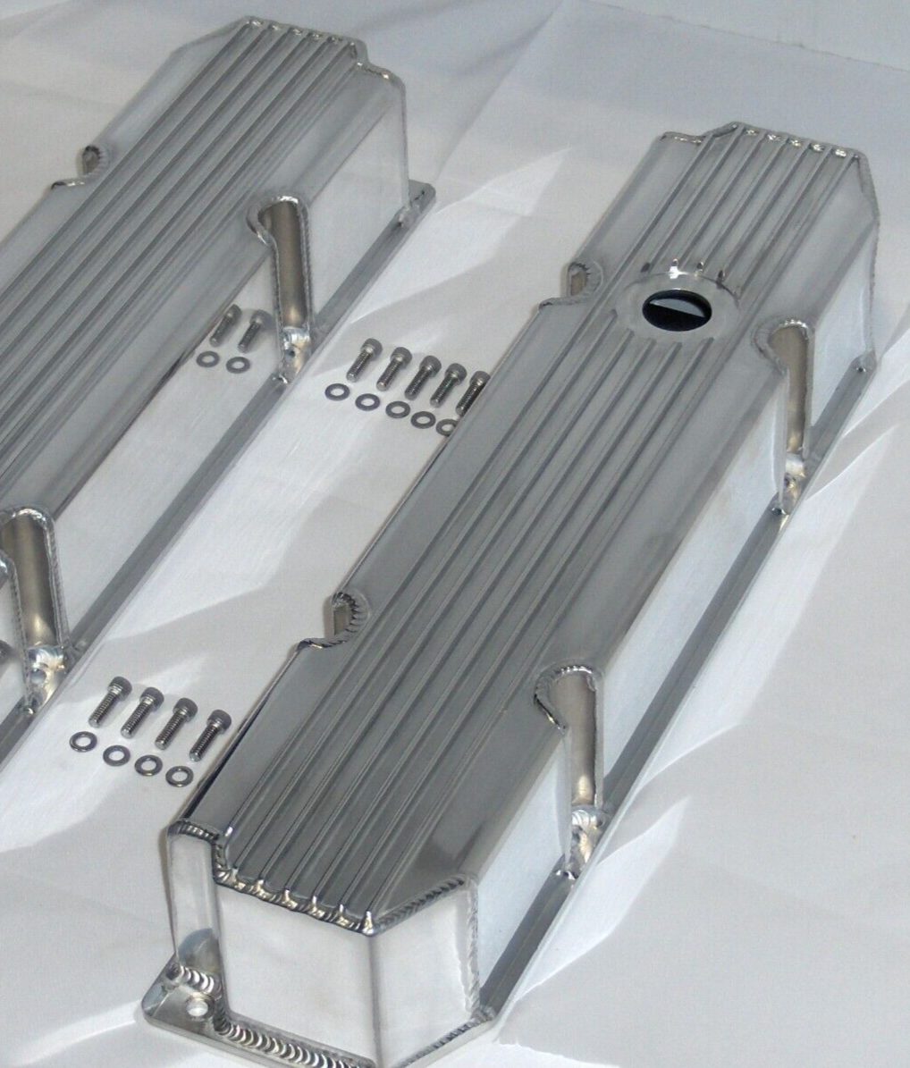 Finned Fabricated Aluminum Valve Covers for Big Block Chrysler Mopar ...