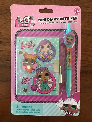 LOL Surprise Mini Diary With Lock & Pen | eBay