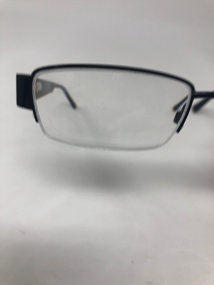 JOE Eyeglasses Frame JOE4035 001 Half Rimless 51-18-135 Black Polished ...