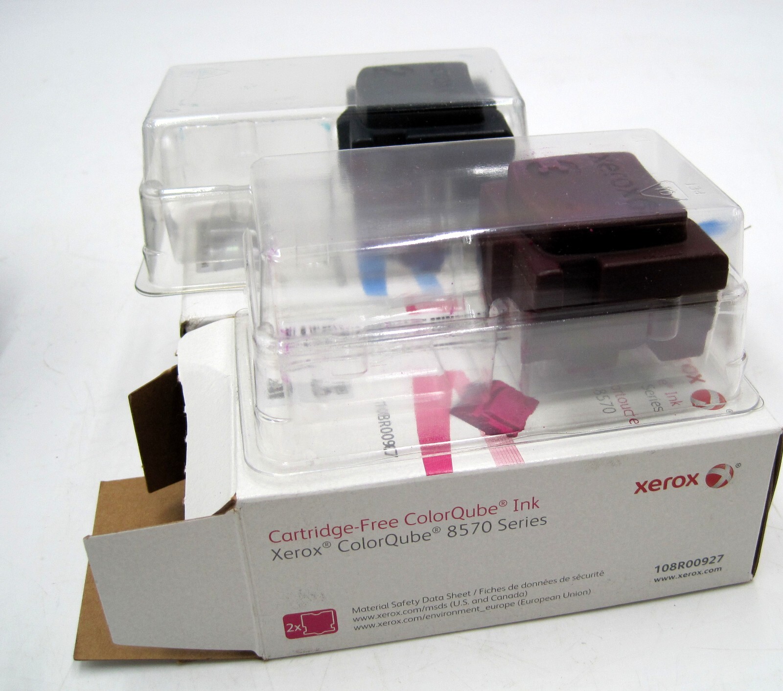 Genuine Xerox 8570/8580 Magenta Cyan Solid Ink ColorQube 108R00927 ...