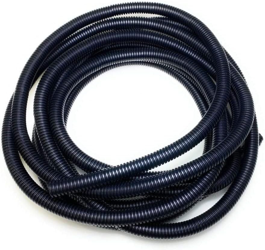 5m Black Split Plastic Conduit - Flexible Cable Trunking for Easy ...