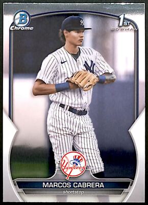 2023 Bowman Chrome Prospects #BCP-46 Marcos Cabrera New York Yankees | eBay