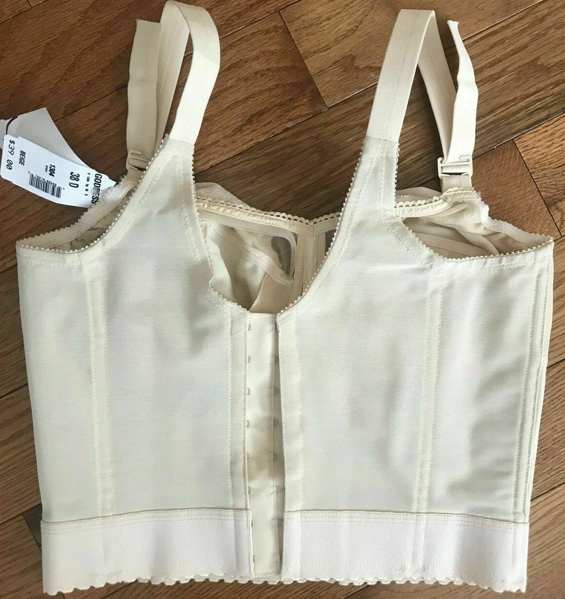 Goddess 38D Beige Long Line Soft Cup Bra Style 1304 for sale online ...