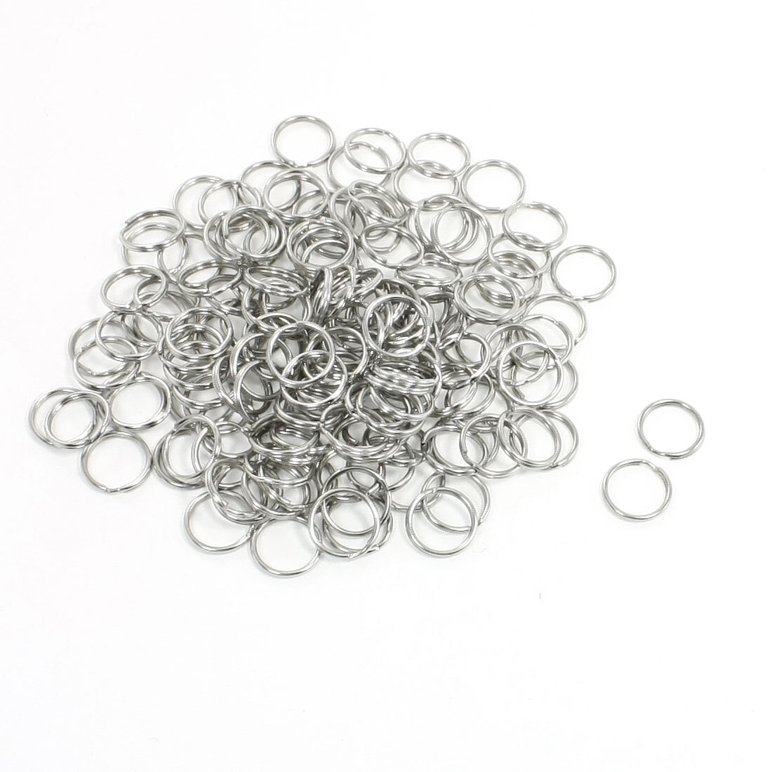 Silver Tone 16mm Outside Diameter Repair Parts Key Ring 150 Pcs | eBay