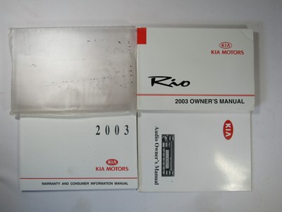 2003 Kia Rio Owners Manual | eBay