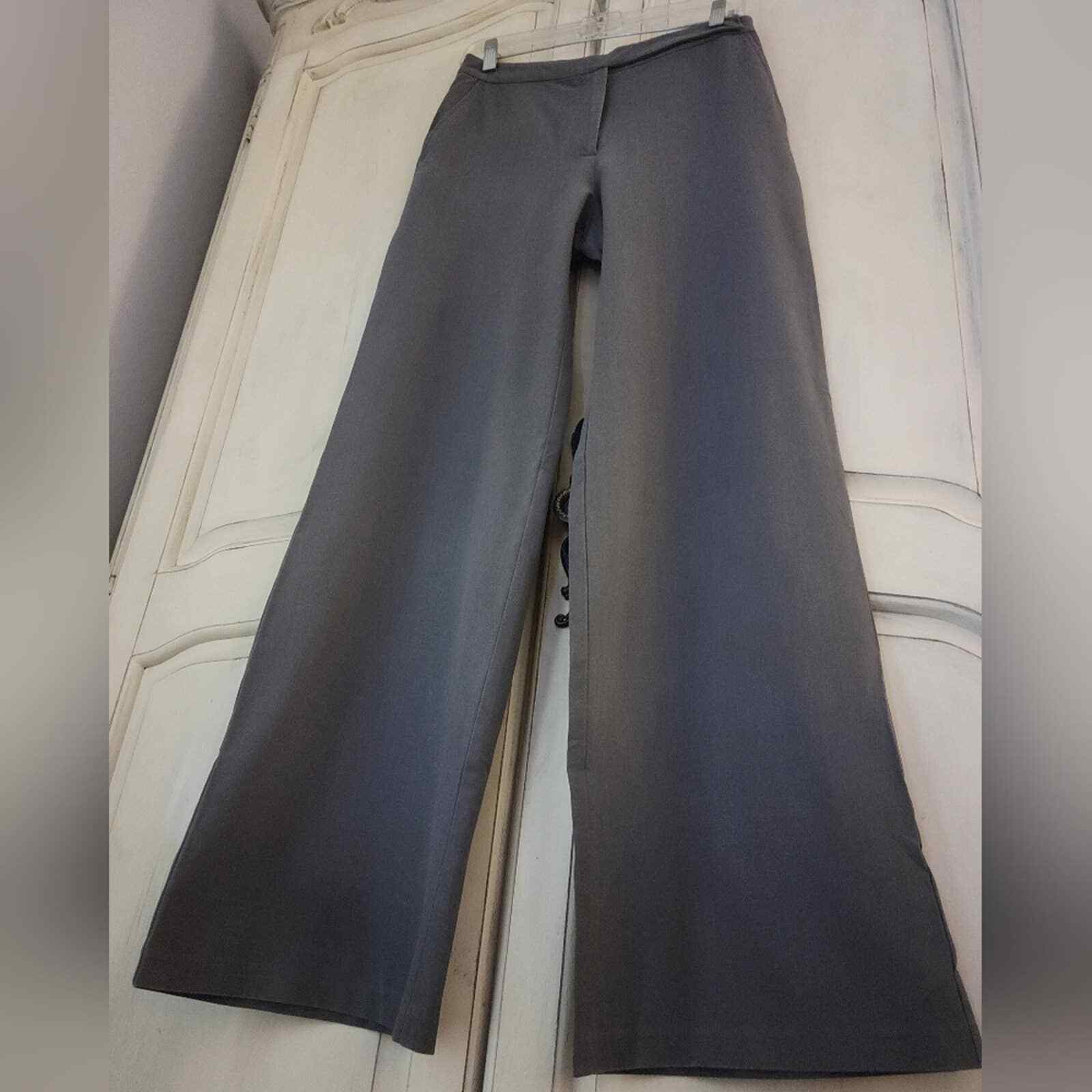 EXPRESS Ultra Wide Leg High Rise Trouser Dress Pant G… - Gem