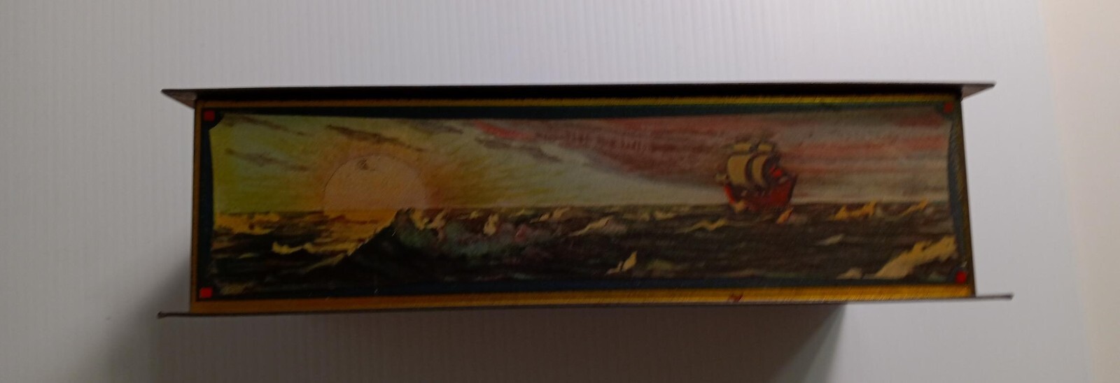 1930 Vintage Tin Lovell & Covel Masterpieces Westward Ho Sailing Ship ...