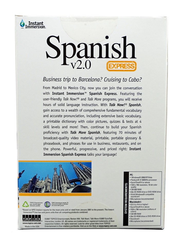 Learn to Speak Talk Understand Basic SPANISH Beginners Language 2 CDs ...