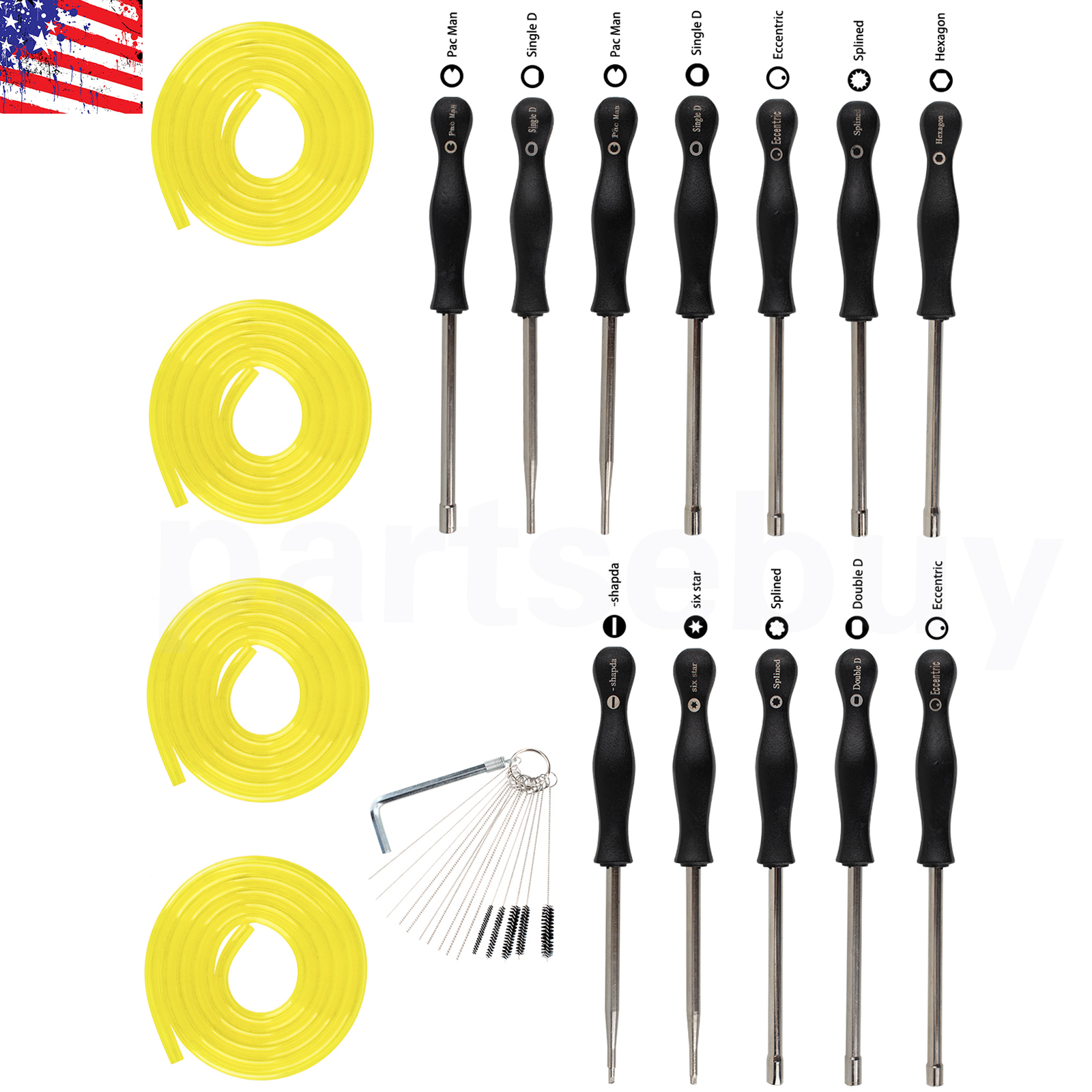 12 PCS Carburetor Adjustment Tool Carb Adjust Kit Fit Walbro Carburetor ...