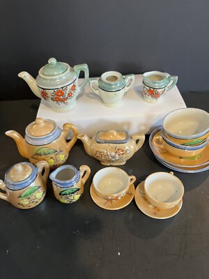 VTG Japan Childs LUSTERWARE TEA SET 20 Pc. Of 3 Sets | eBay