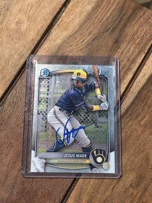 Jesus Made Hand Signed “In Person” Auto Bowman Chrome 2025 Rookie Card ...