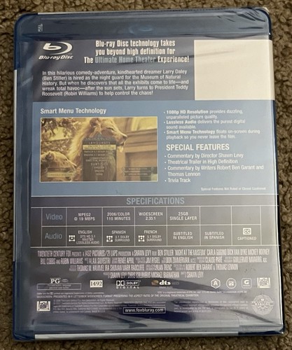 Night at the Museum (Blu-ray, 2009) | eBay