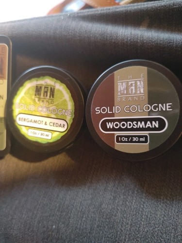 The Man Brand Solid Cologne (6) Aspen, Woodsman, Bergamot&cedar ...