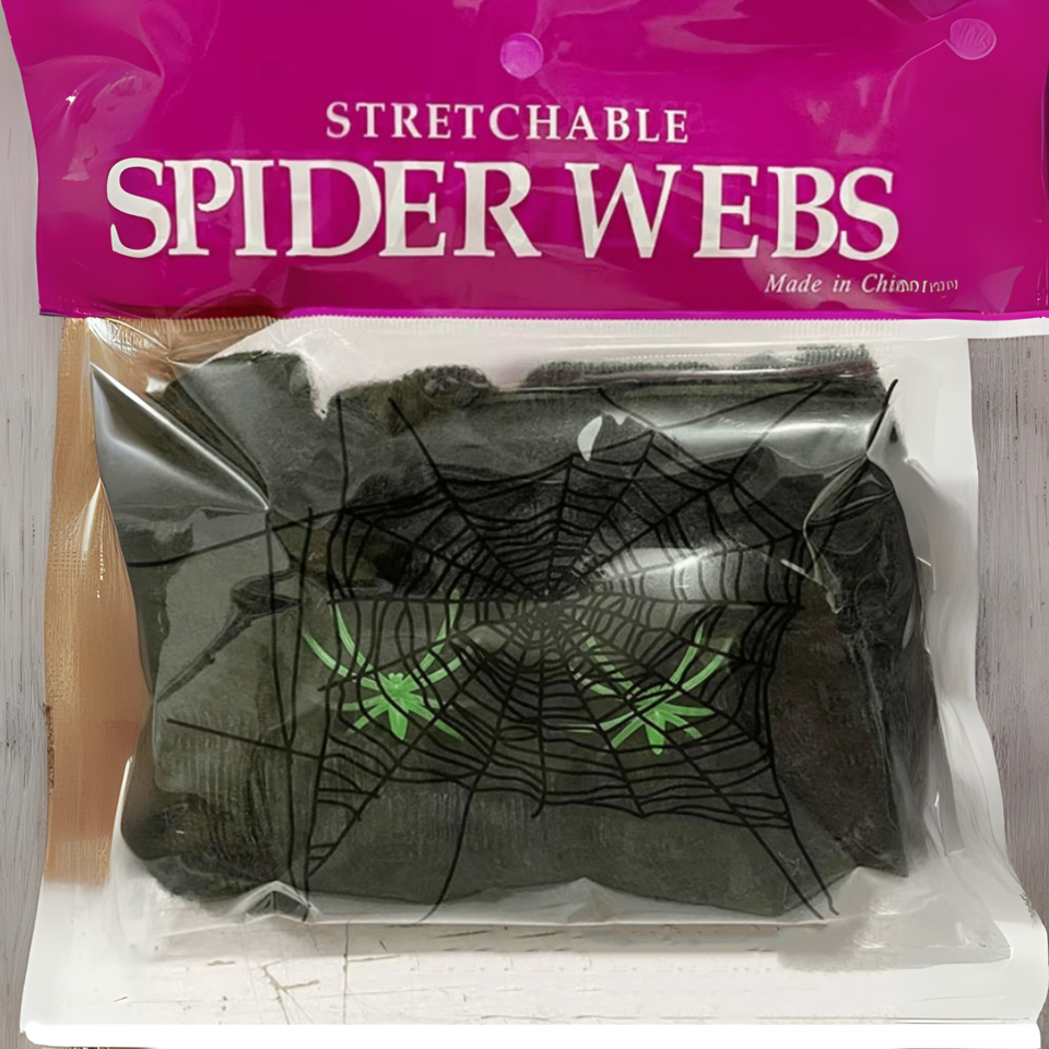 Spider Webs Halloween Decorations Bonus with Fake Spiders Super Stretch ...
