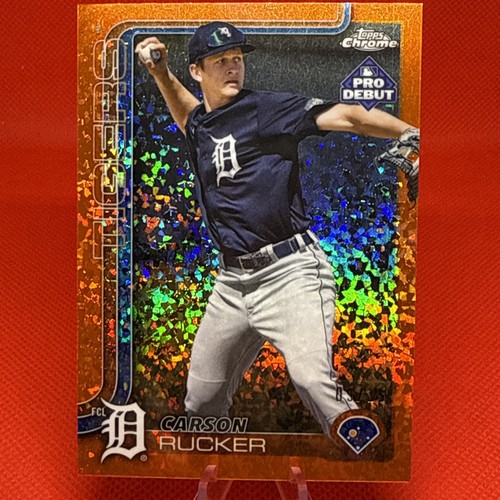 2025 Topps Pro Debut Baseball Carson Rucker Chrome Orange Mini Diamonds ...