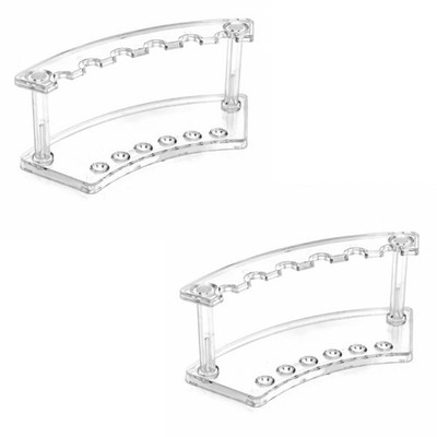 2x 6-Slots Pen Holder Eyebrow Pen Stand Vertical Pencil Holder Pen ...