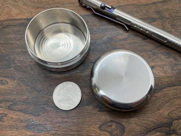 GIGA Polished GREEK Ascoloy Meton-Vault Candy Box Pill Box Stash box ...