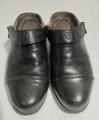 Ariat Women's Size 6.5 B Black Leather Cap Toe SportConvertible Mules ...