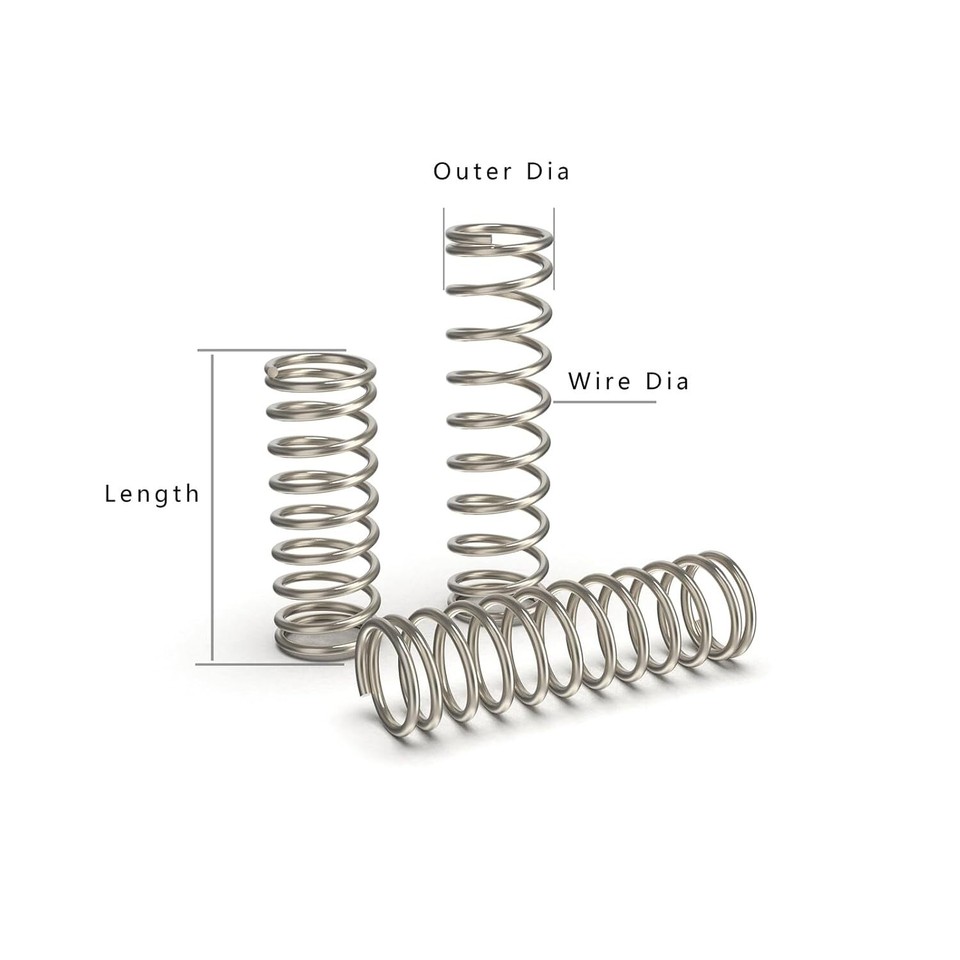 Small Compression Springs Assortment Kit, 225 Pcs 15 Different Sizes ...