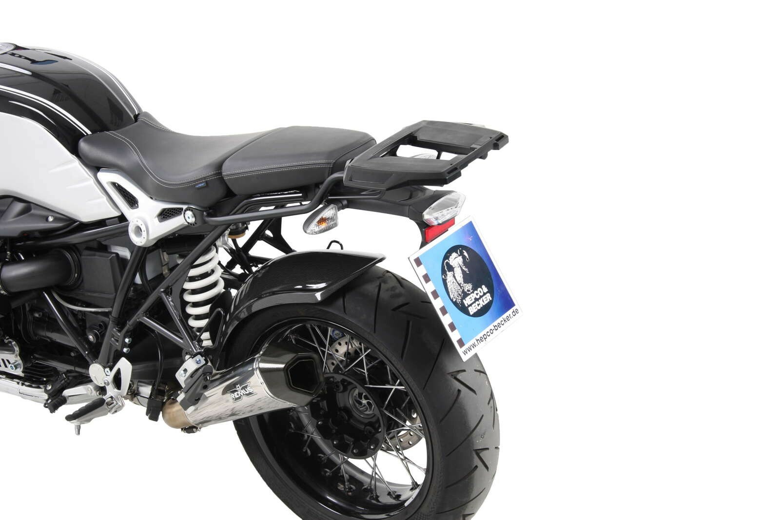 BMW R9T Alurack Top Box Carrier - Black BY HEPCO AND BECKER (From 2014 ...