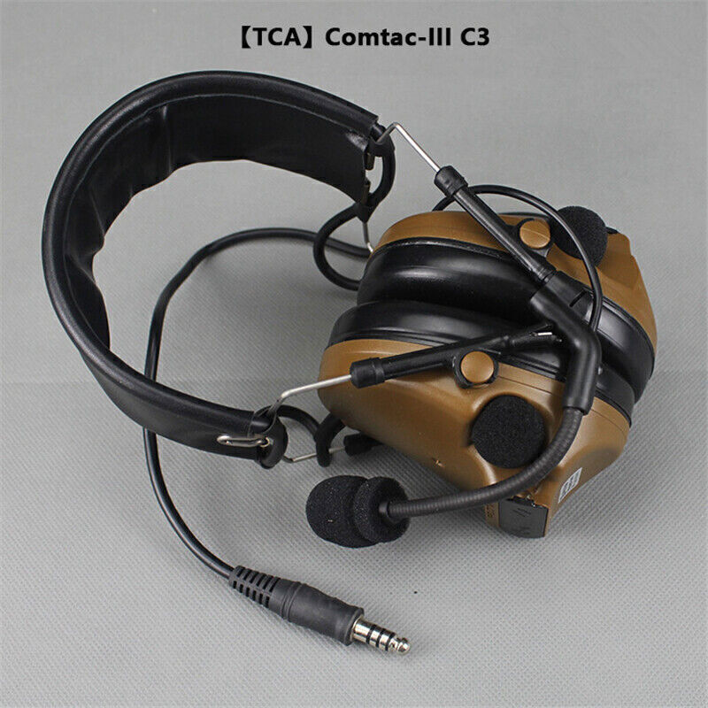 Comtac III Headset for TCA PRC148 152 Noise Reduction MBITR Headset ...